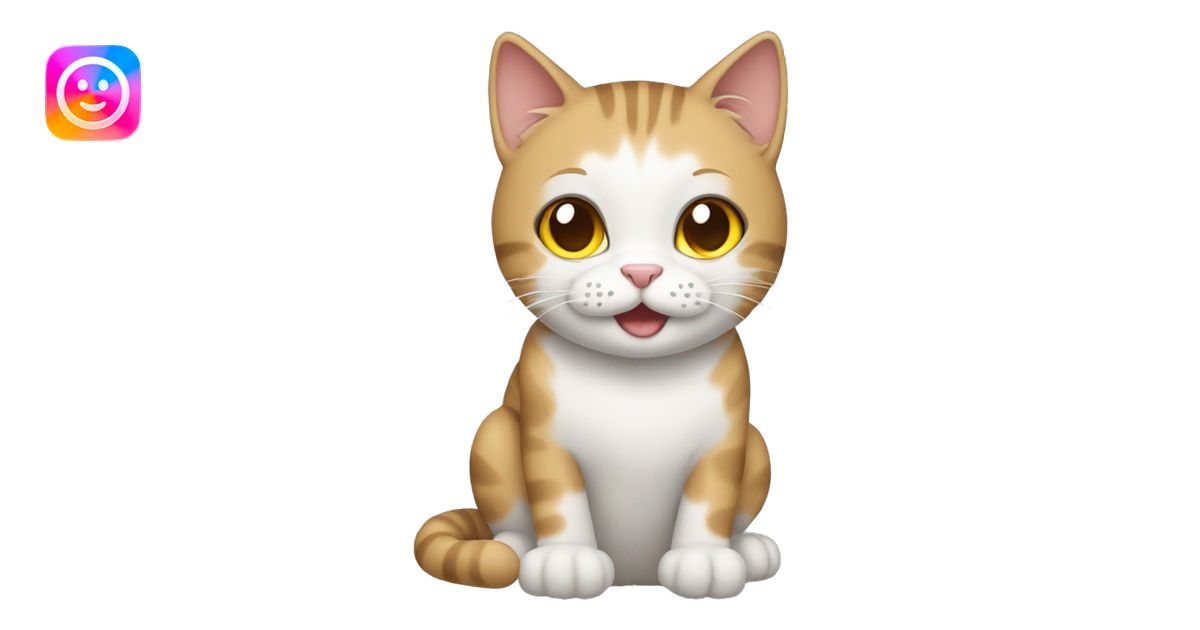 Caring cat emoji | AI Emoji Generator