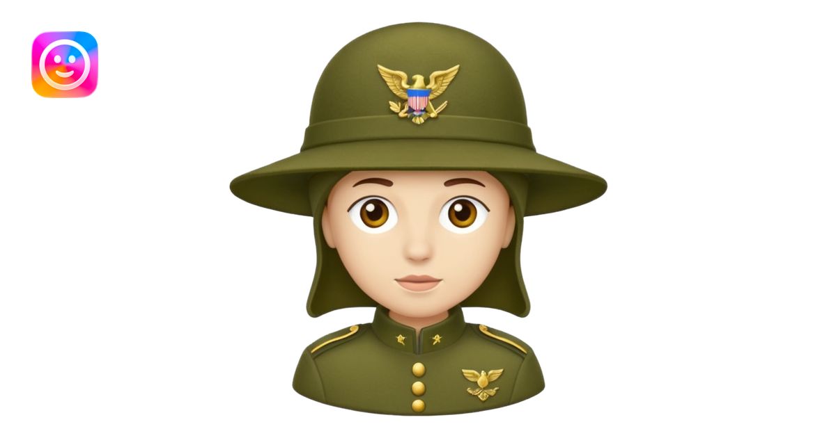 soldier hat emoji | AI Emoji Generator