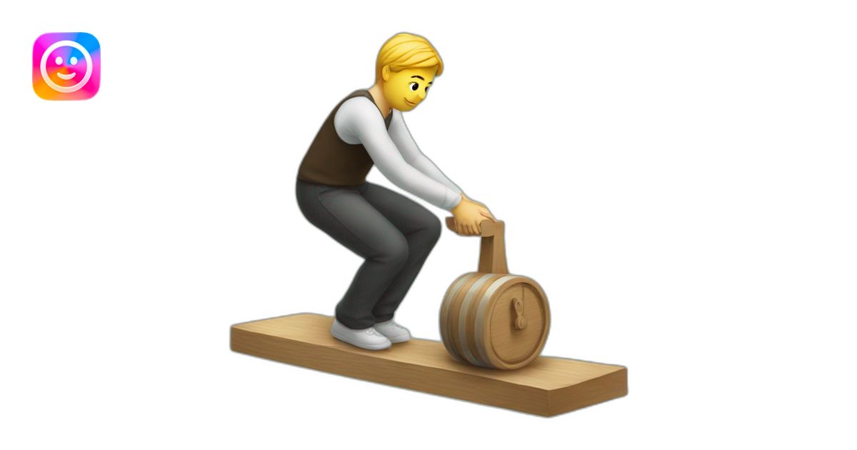Homme sur une balance kg emoji | AI Emoji Generator