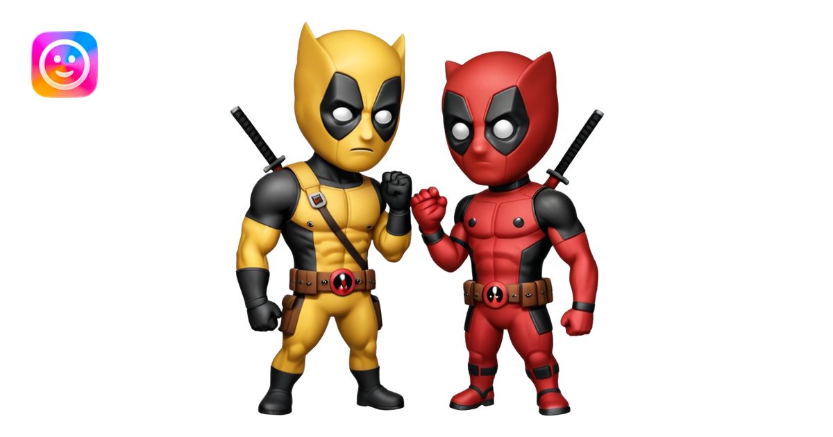 deadpool and wolverine emoji | AI Emoji Generator