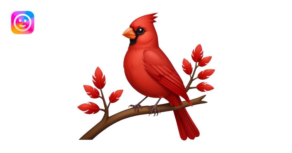 Cardinal emoji | AI Emoji Generator
