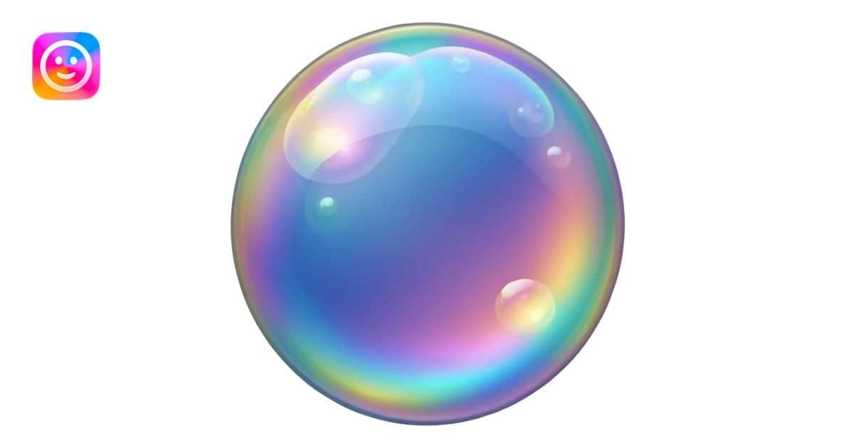 transparent soap bubble emoji | AI Emoji Generator