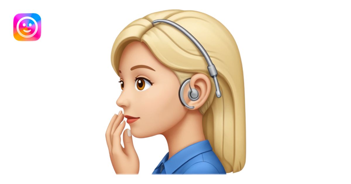 woman with hearing aid emoji | AI Emoji Generator