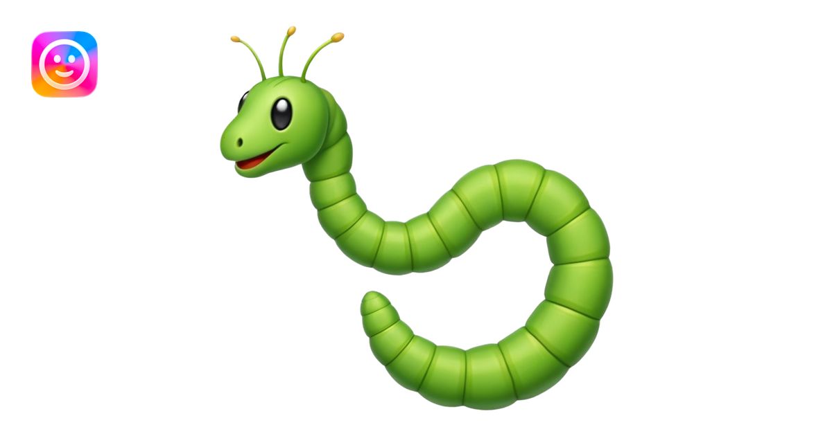 Inchworm emoji | AI Emoji Generator