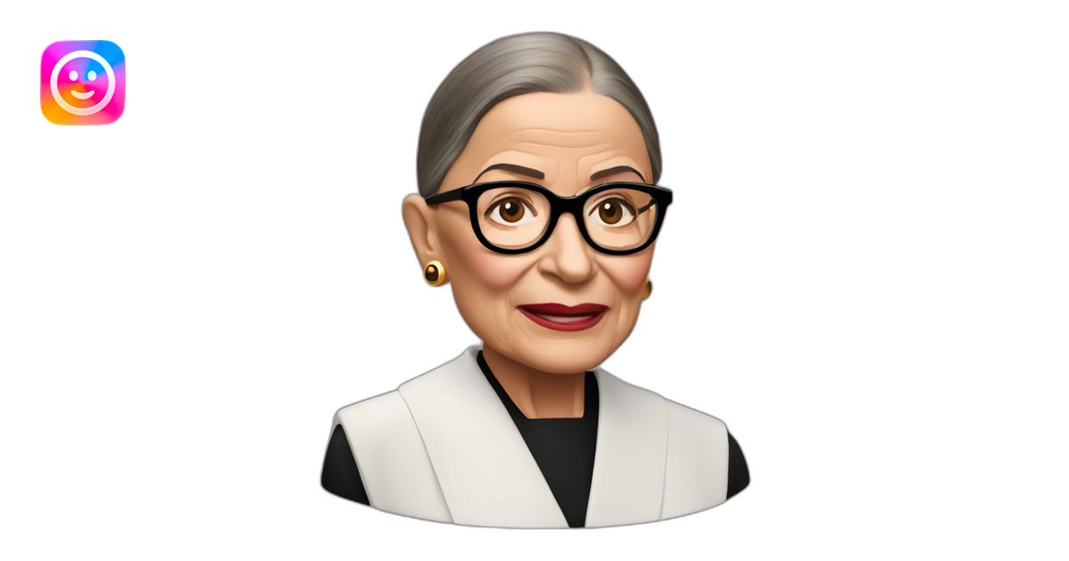 Ruth Bader Ginsberg emoji | AI Emoji Generator