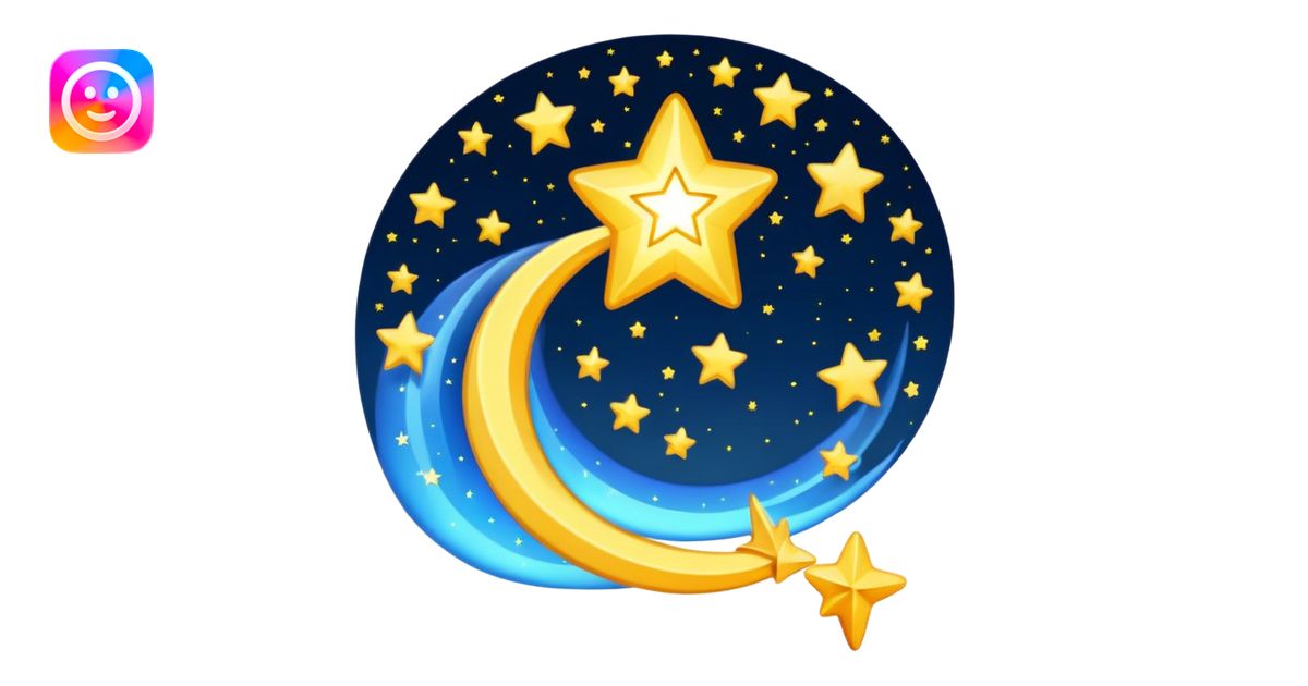 spiraling shooting star emoji emoji | AI Emoji Generator
