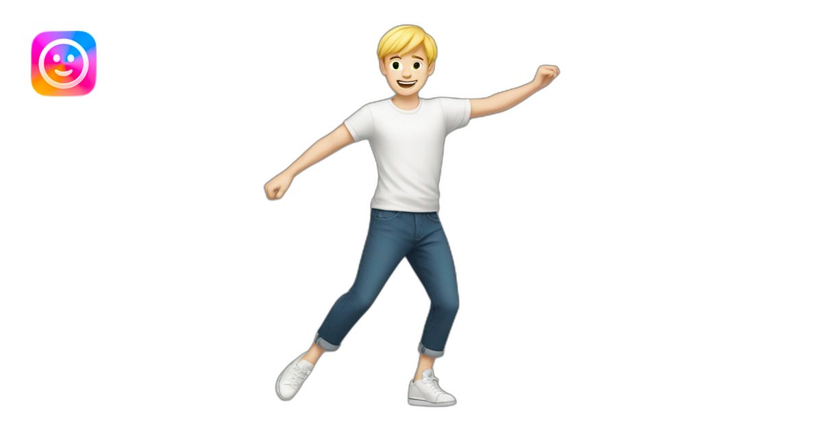 white boy dancing emoji | AI Emoji Generator