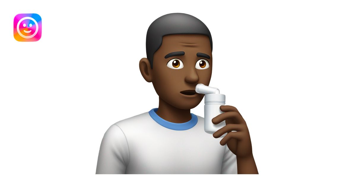 person inhaling salt emoji | AI Emoji Generator