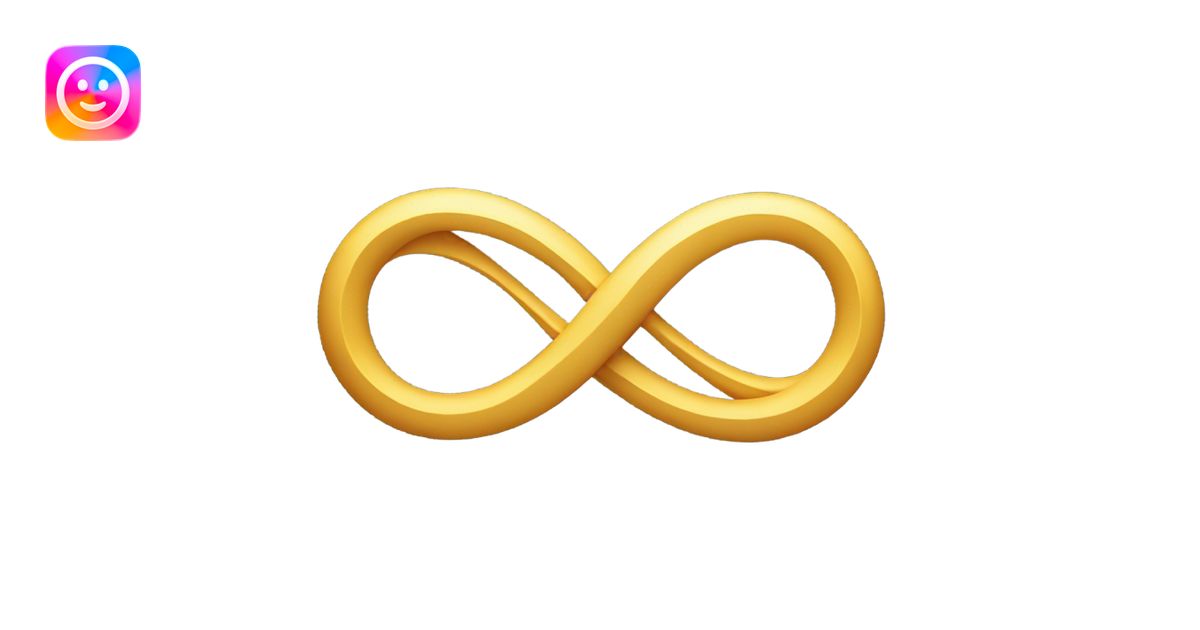 infinity sign emoji | AI Emoji Generator