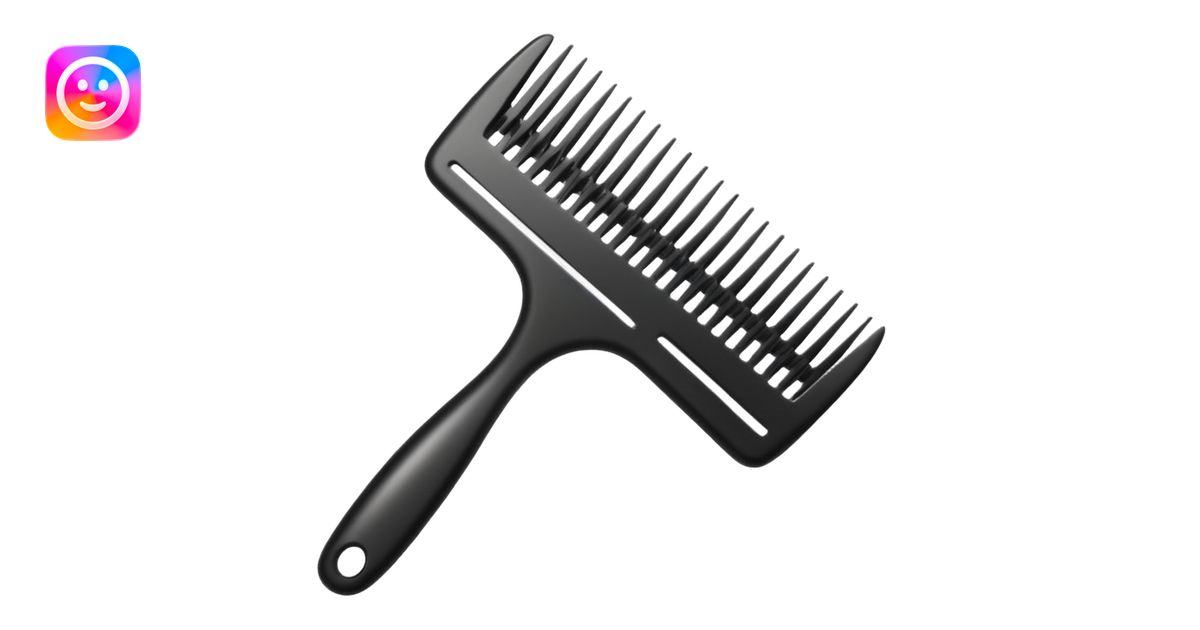 hand holding a comb with tidy hair, clean and friendly emoji | AI Emoji ...
