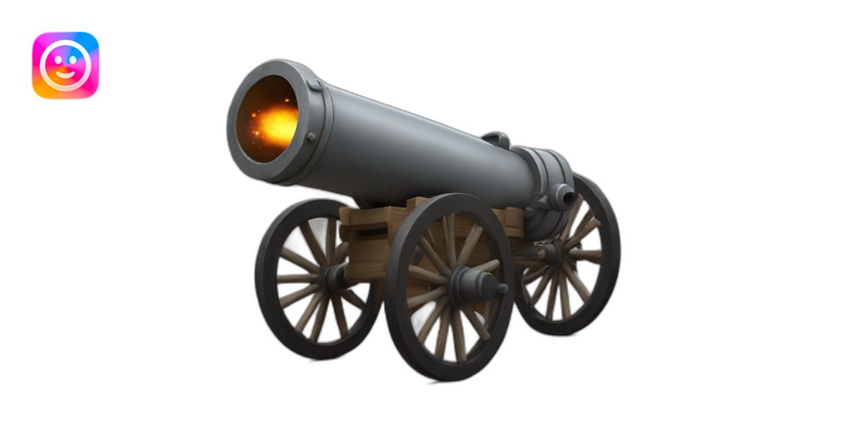Cannon fire emoji | AI Emoji Generator