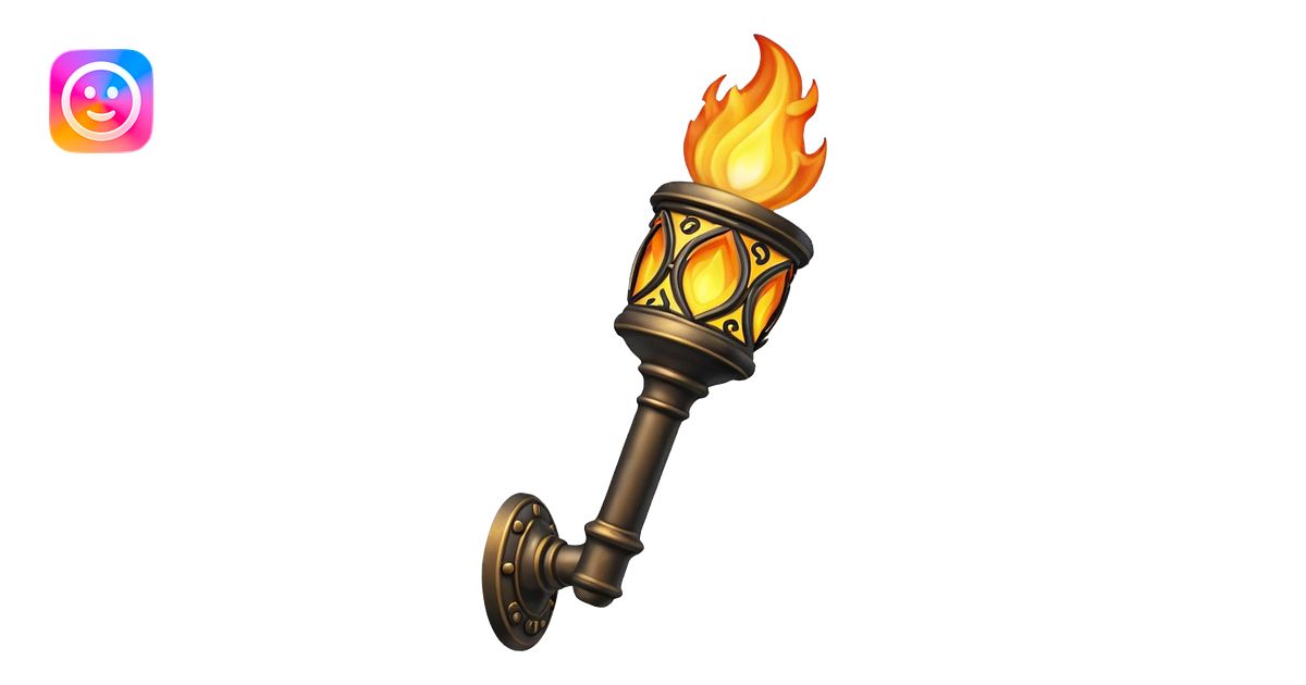 Wall Mounted Torch emoji | AI Emoji Generator