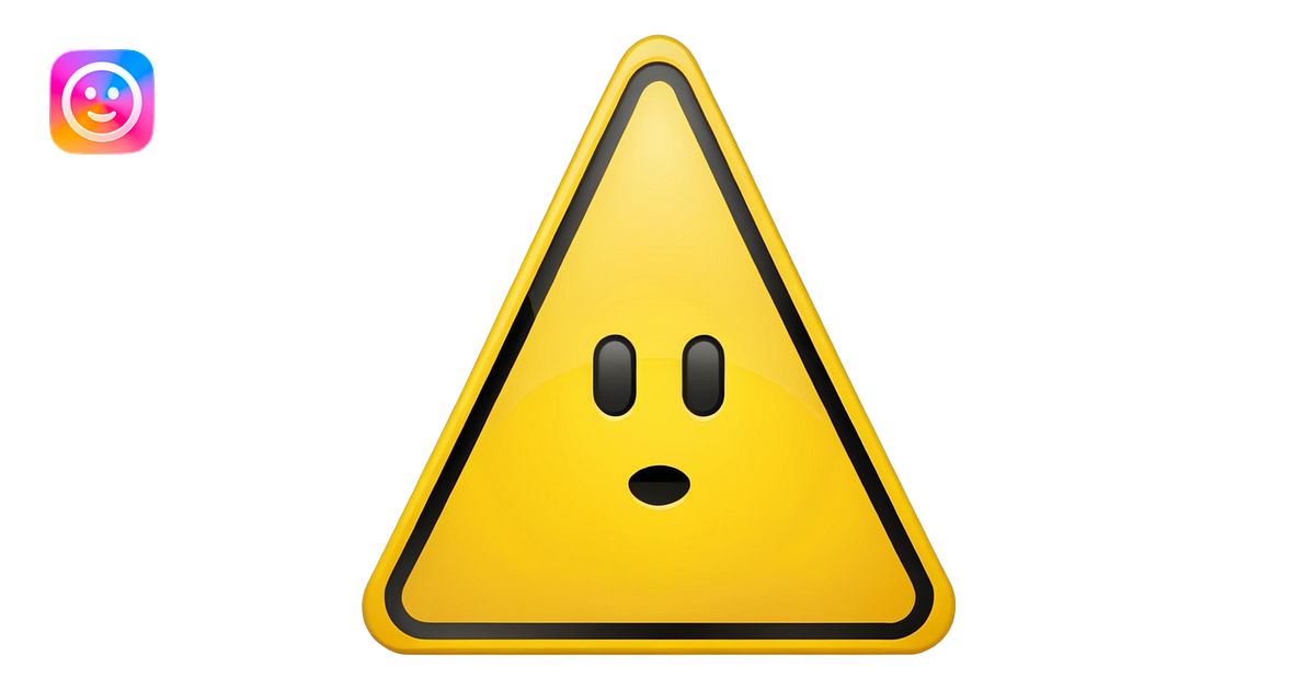 Warning Icon inspired this emoji | AI Emoji Generator