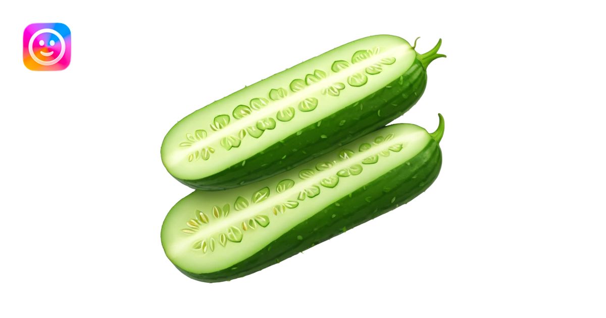 cucumber Chopped into small pieces emoji | AI Emoji Generator
