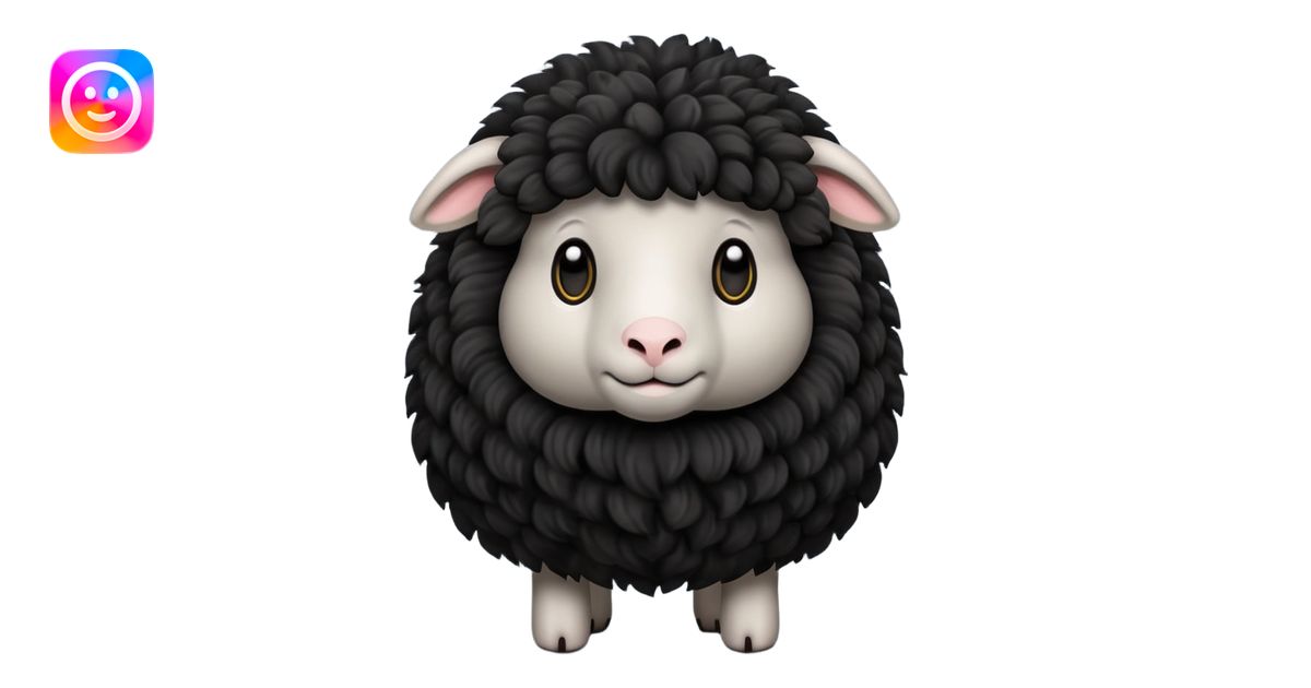 Black sheep 🐑 emoji | AI Emoji Generator