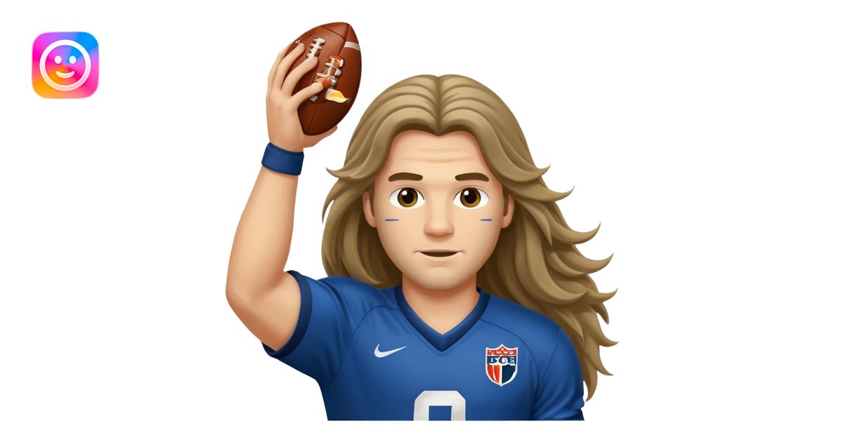 Long Haired Football Players, Footballer with flowing hair in jersey ...