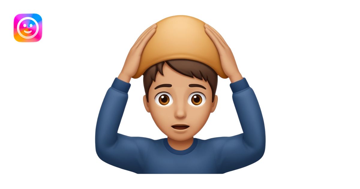 hands on head surprised emoji | AI Emoji Generator