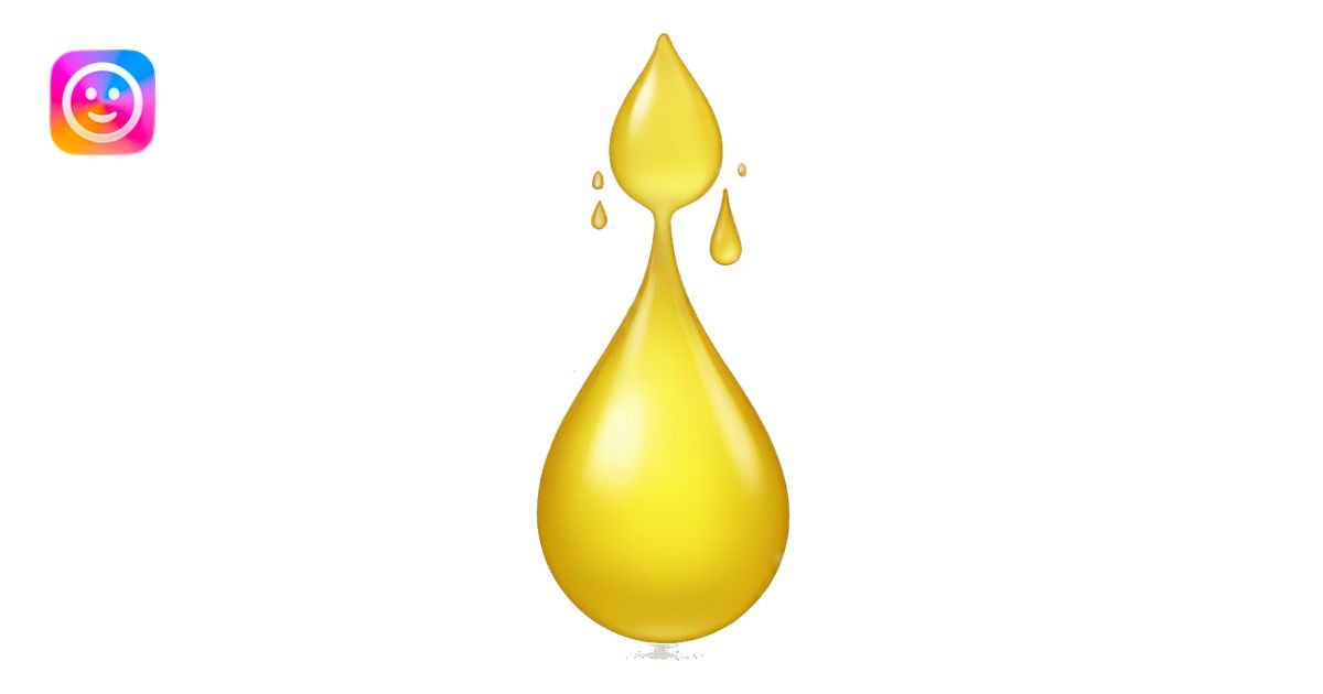 Yellow drop emoji | AI Emoji Generator