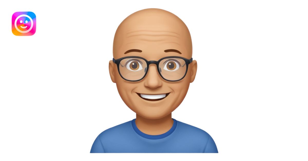 Bald dad emoji | AI Emoji Generator