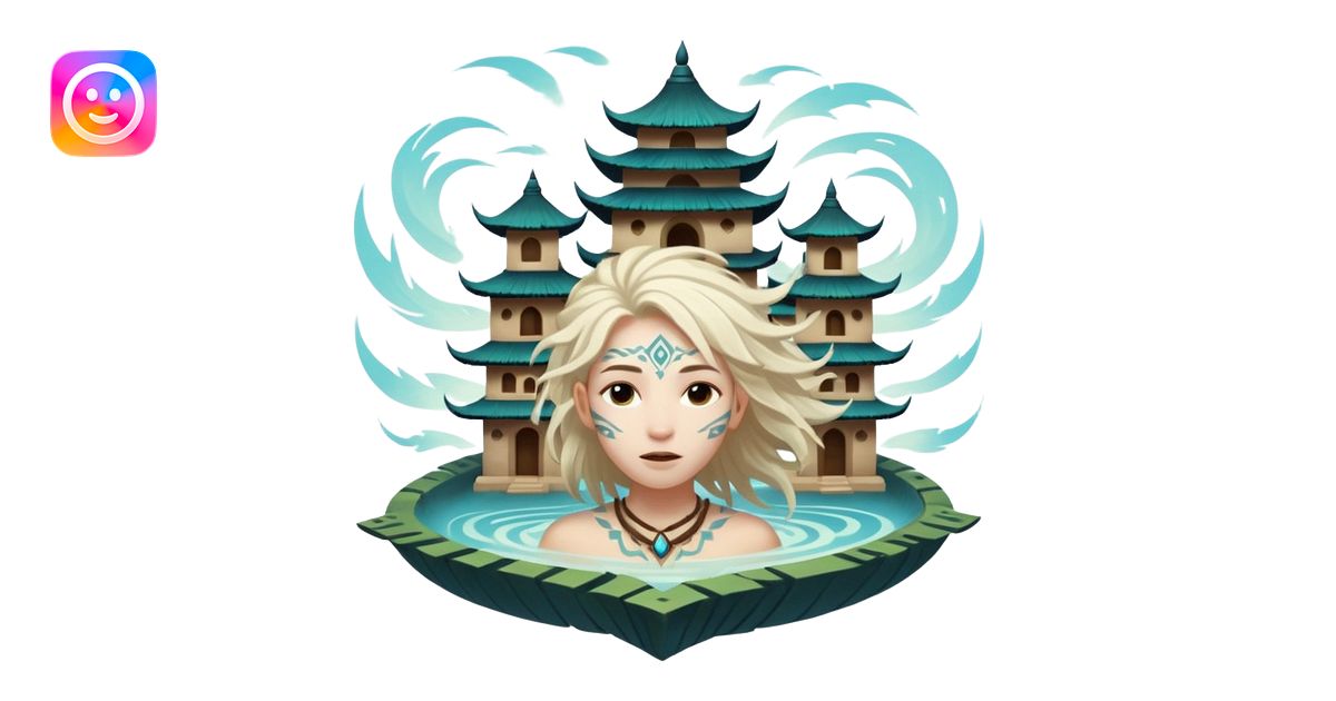 air elemental flying tribe house emoji | AI Emoji Generator
