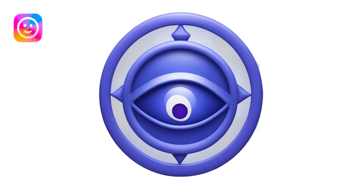 Indigo third eye chakra symbol emoji | AI Emoji Generator