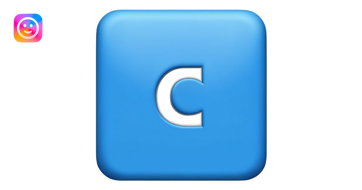 create capital letter "FO" INSIDE THE BLUE COLOR SQUARE shape emoji ...