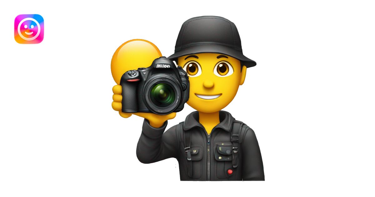 Photographe avec deux Nikon emoji | AI Emoji Generator