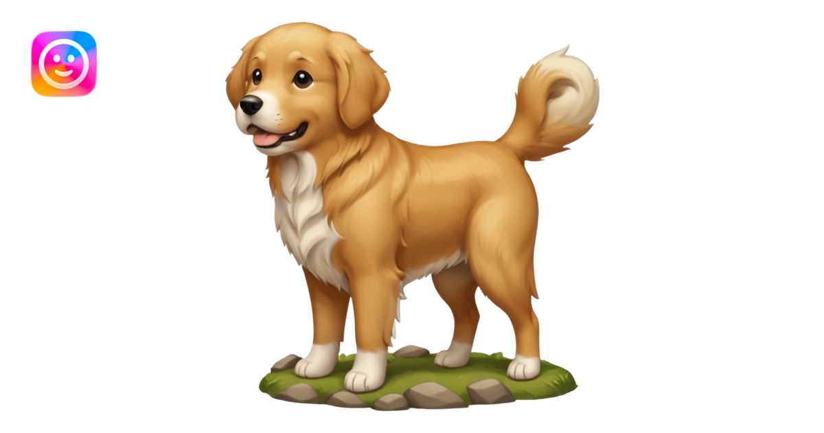 Dog pooping emoji | AI Emoji Generator