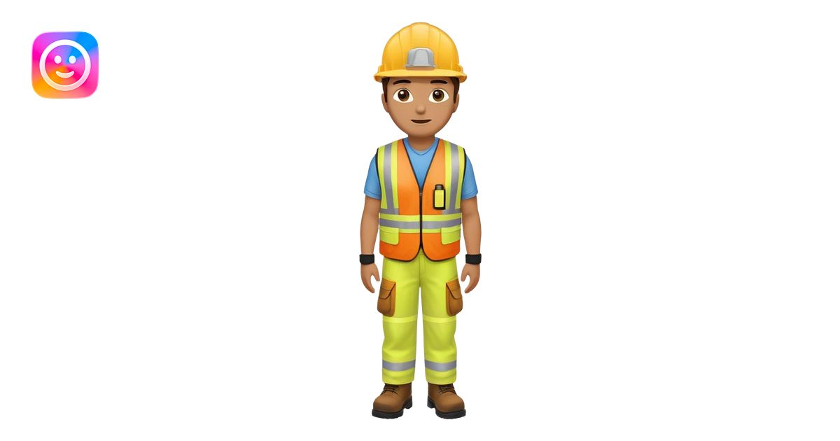 safety manager standing full body emoji | AI Emoji Generator