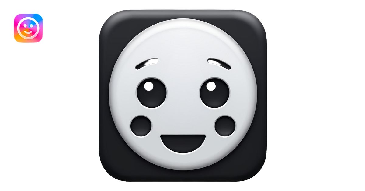 X black and white emoji | AI Emoji Generator