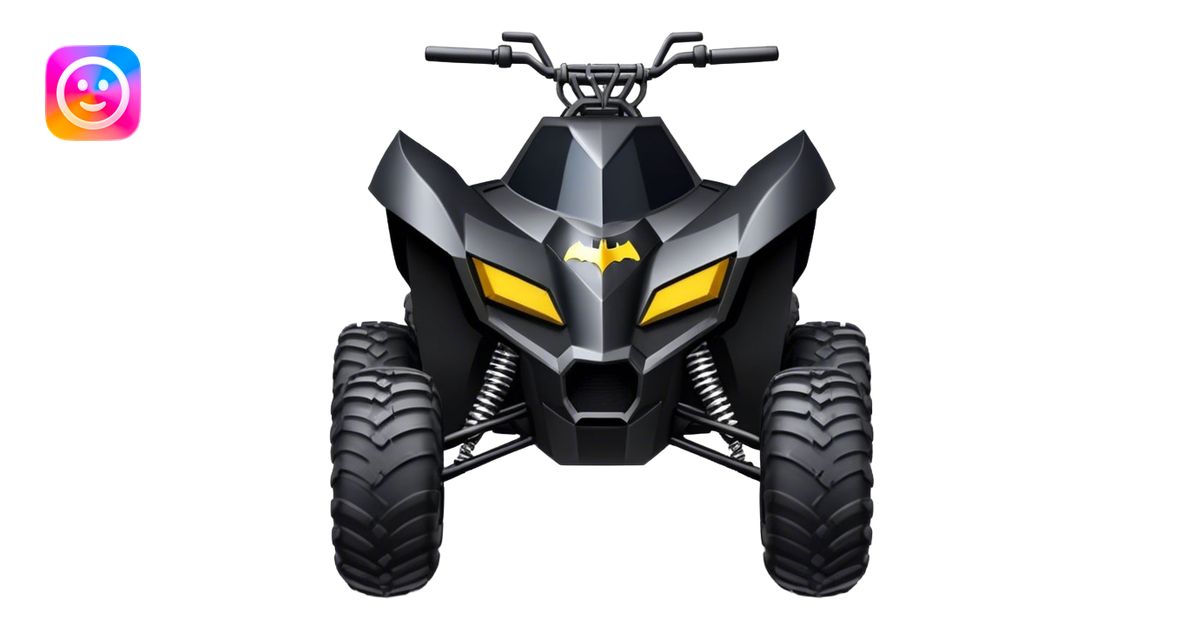 batmobile atv quad cross emoji | AI Emoji Generator