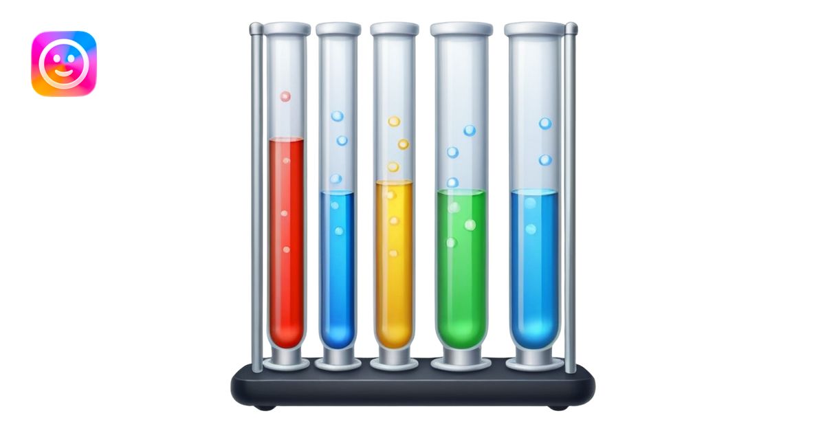 Test tubes emoji | AI Emoji Generator