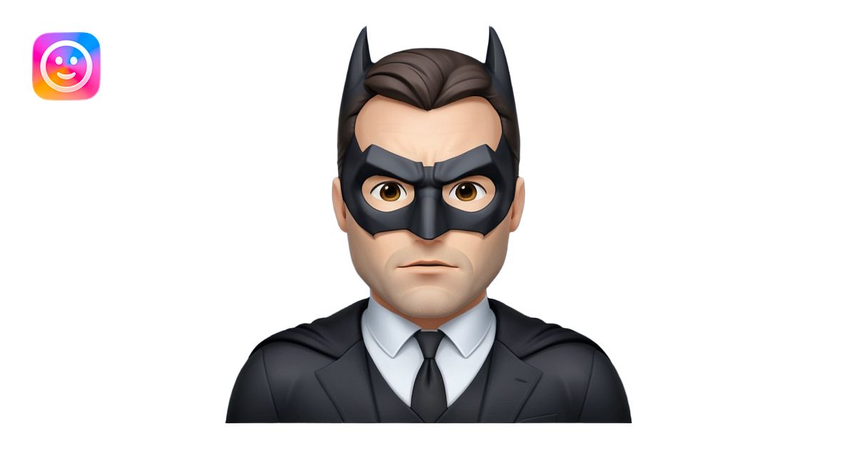 ben affleck batman with mask emoji | AI Emoji Generator
