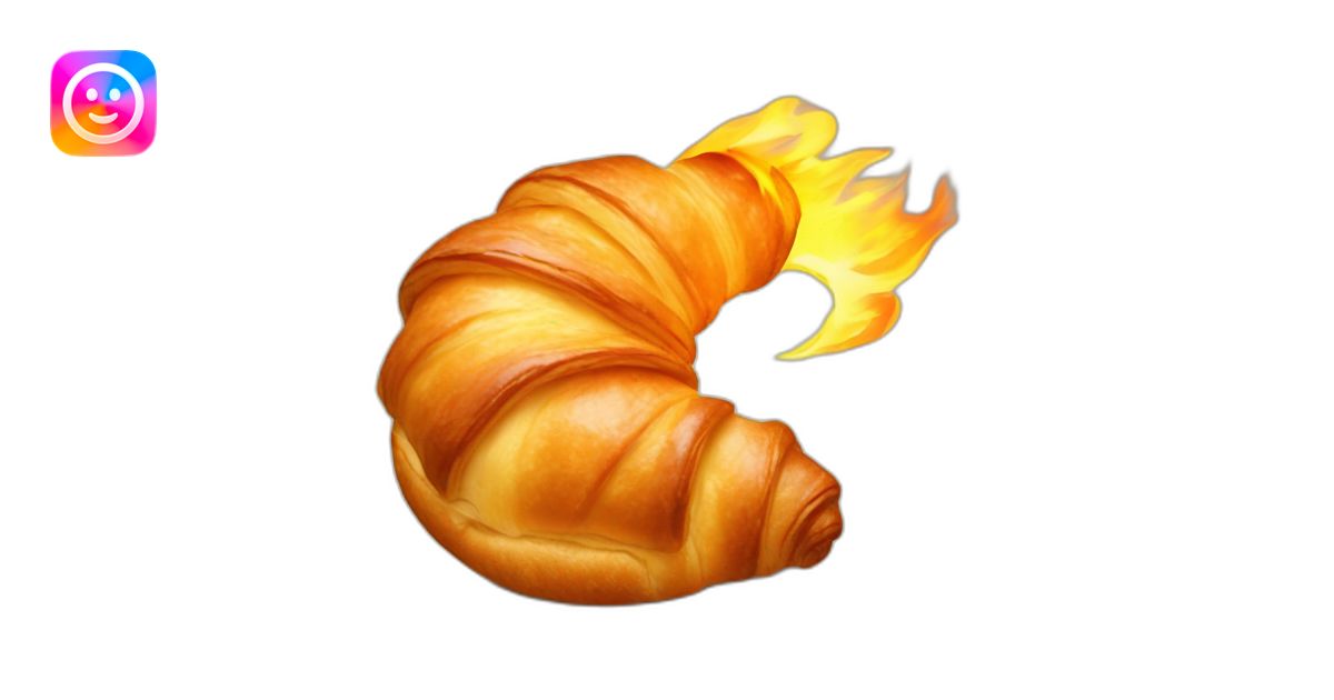 croissant on fire emoji | AI Emoji Generator