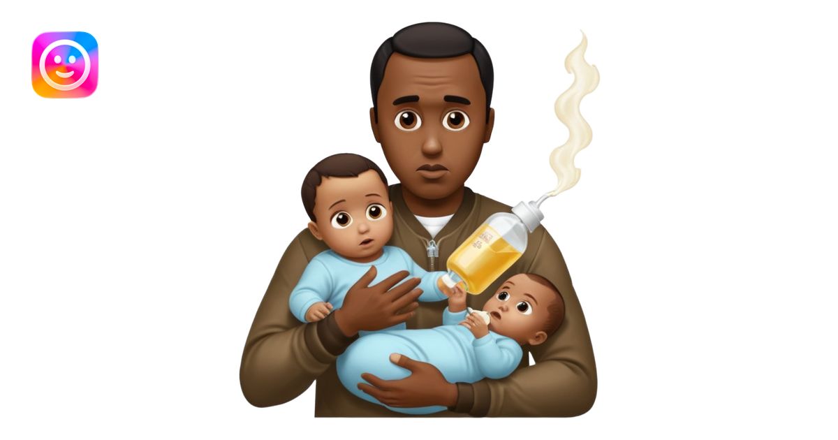 Sean “Diddy” Combs with baby oil and a very small infant and he’s ...