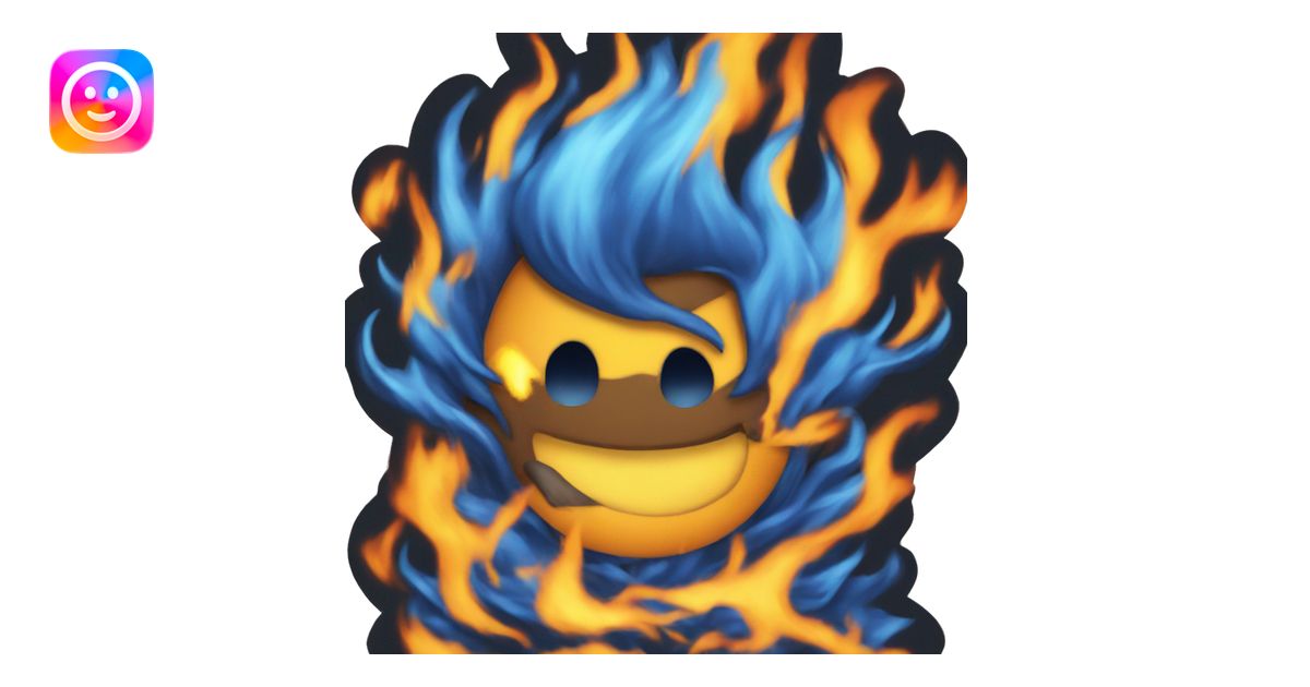 blue fire emoji | AI Emoji Generator