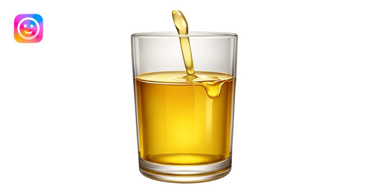Glass of oil emoji | AI Emoji Generator