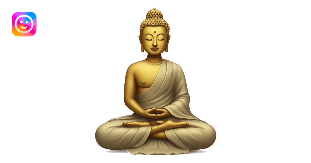 buddha meditation emoji | AI Emoji Generator
