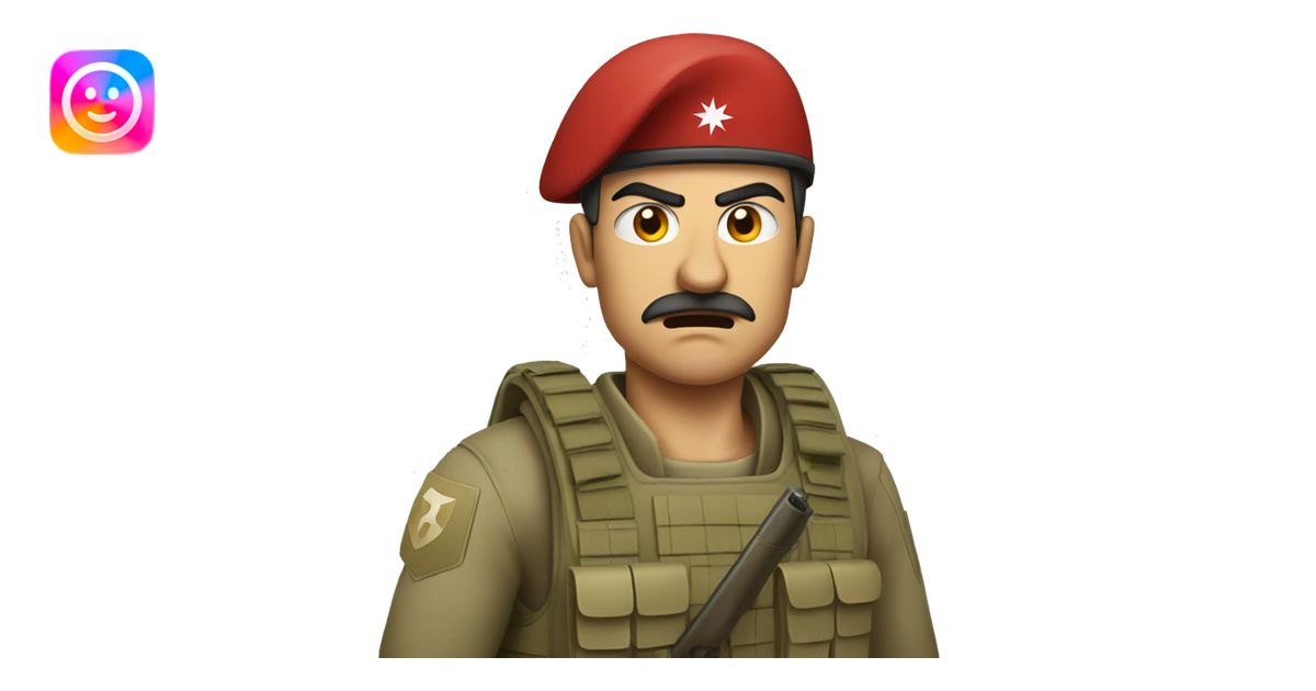 angry Turkish soldier emoji | AI Emoji Generator