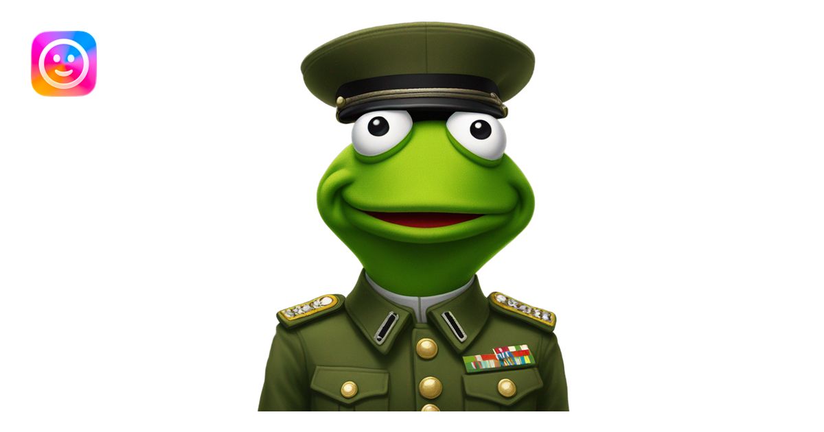 kermit the frog going to war emoji | AI Emoji Generator
