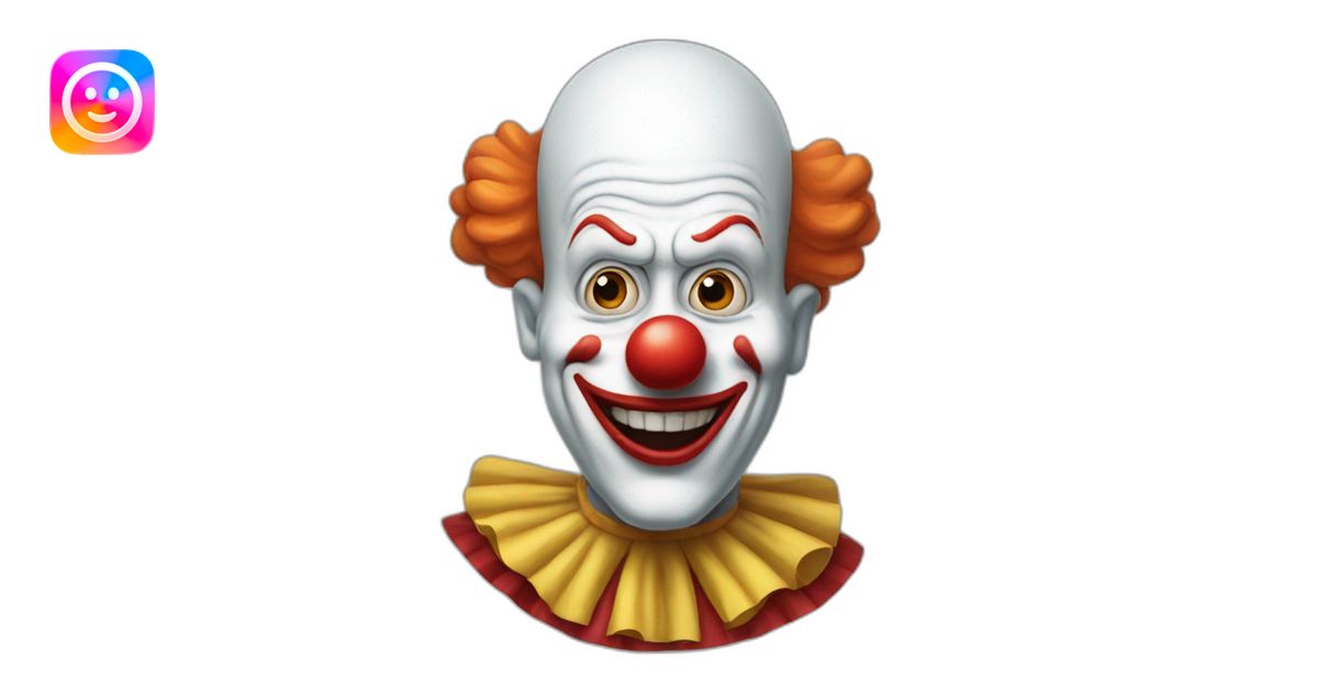 Bozo the clown emoji | AI Emoji Generator