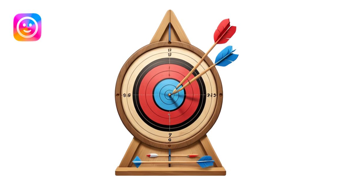 Archery board with arrows emoji | AI Emoji Generator