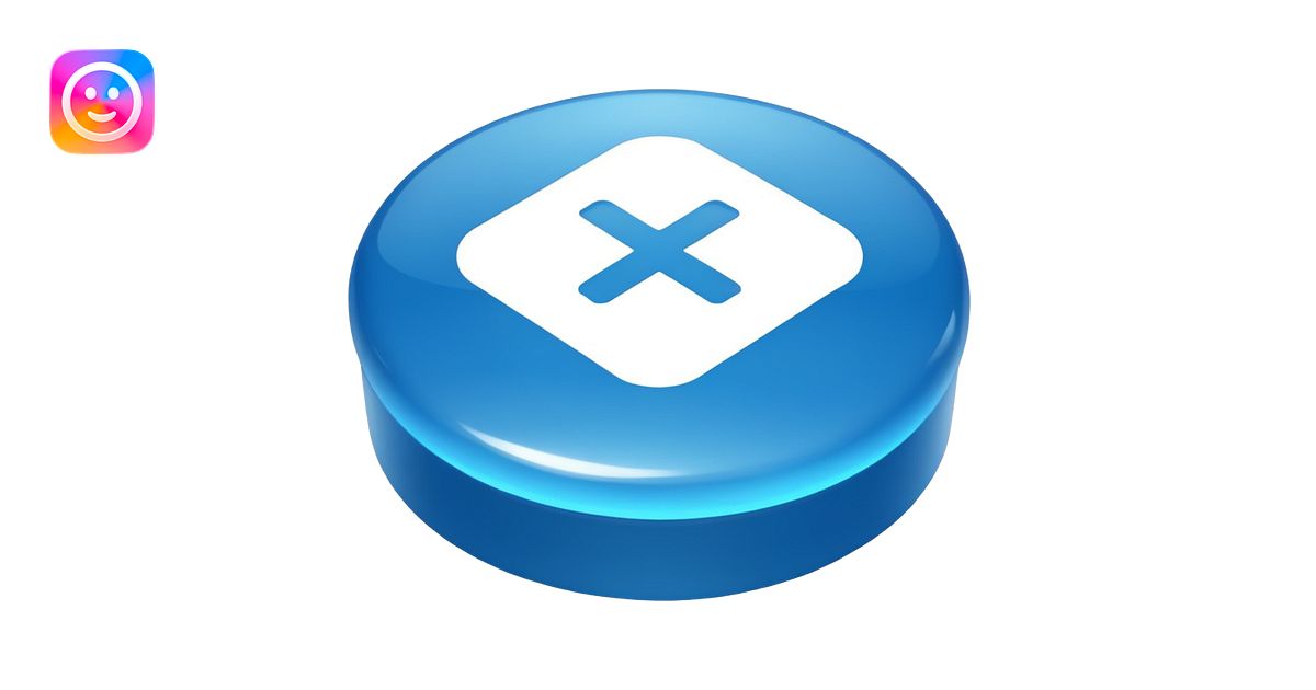 Blue roblox verified button emoji | AI Emoji Generator