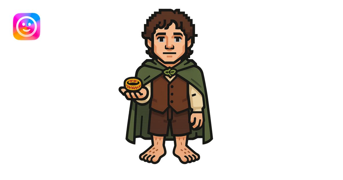 Whole body image of Frodo Baggins from the lord of the rings movie in ...