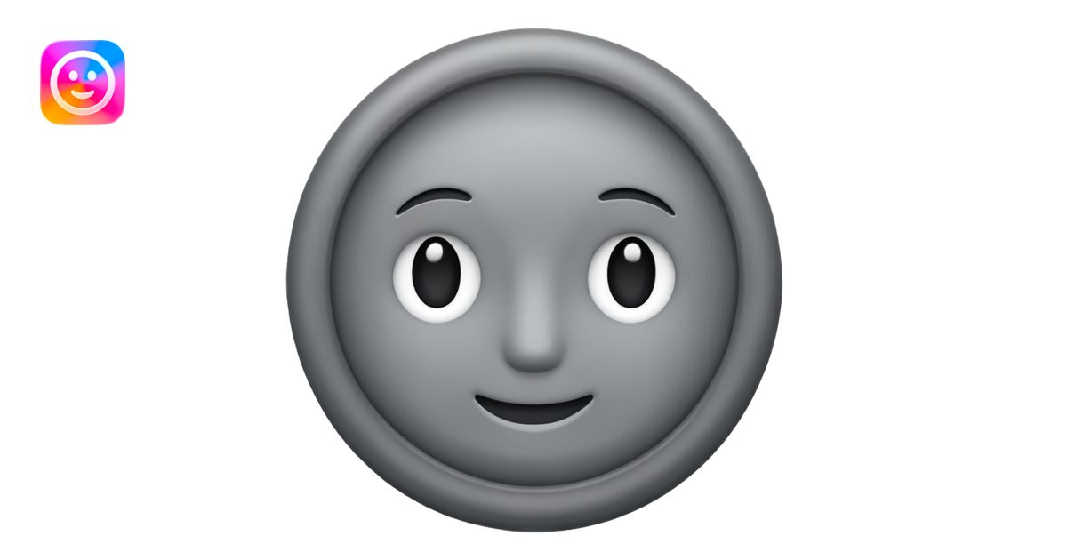 gray circle emoji emoji | AI Emoji Generator