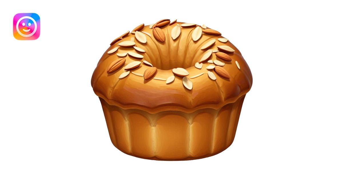 Alsacian kougelhopf with almonds on the top. The base is a bit larger ...