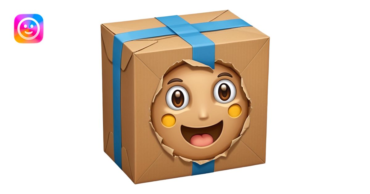 Generate a realistic emoji of a package being damaged emoji | AI Emoji ...