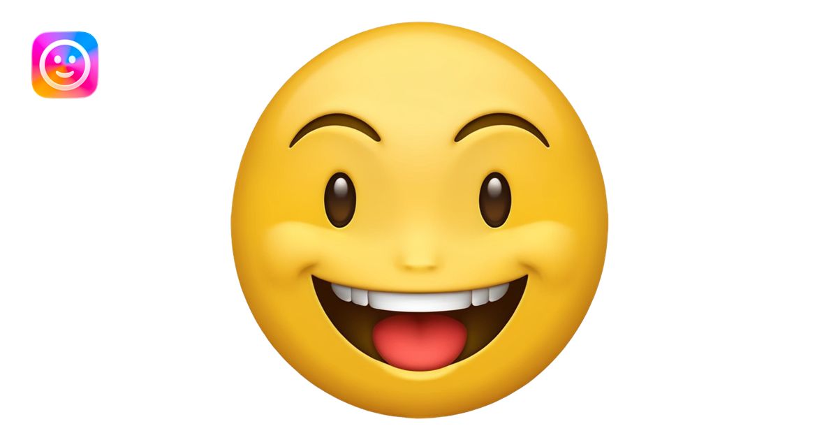 yellow emoji with a devious smile emoji | AI Emoji Generator
