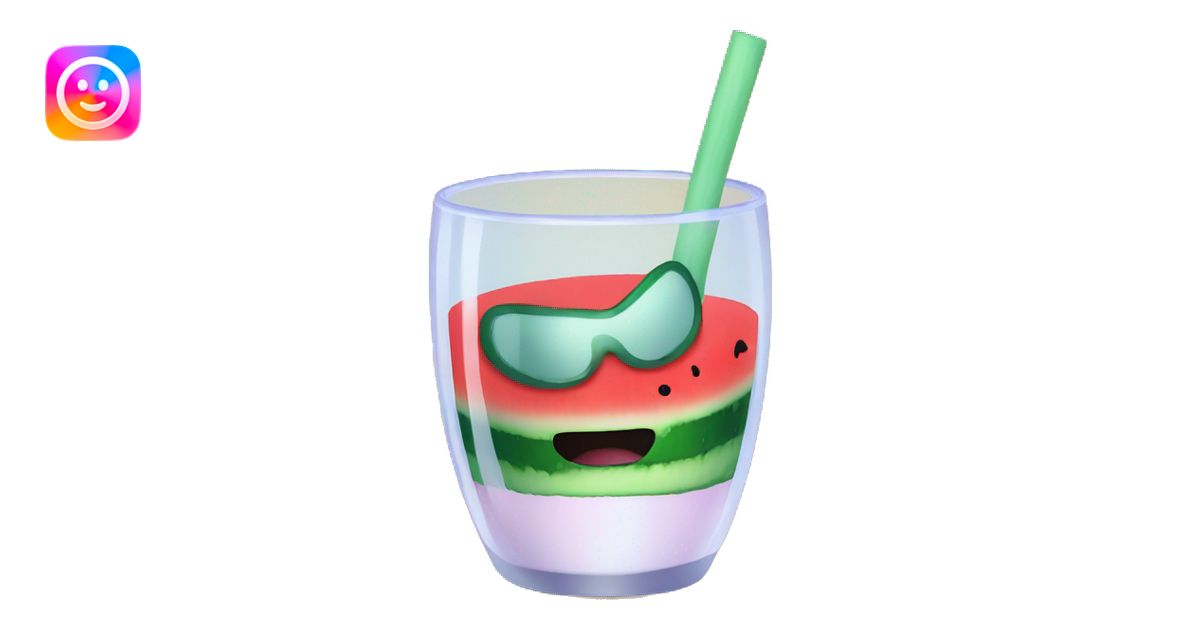 Ninja-blender-watermelon juice emoji | AI Emoji Generator