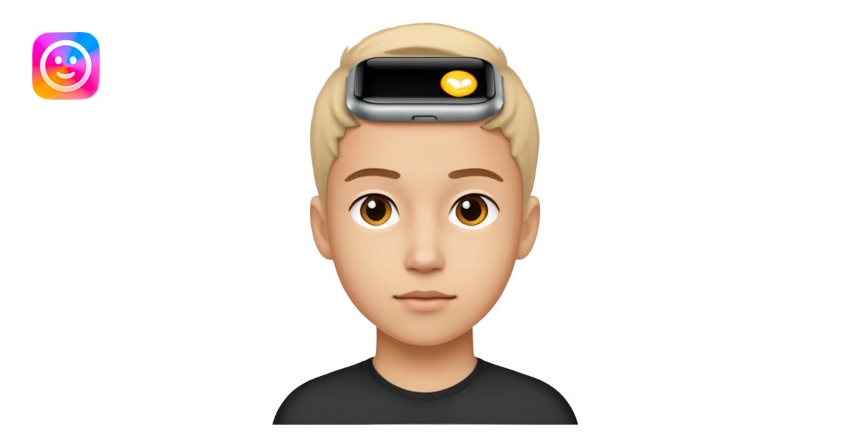 Young person wearing a smartwatch emoji | AI Emoji Generator